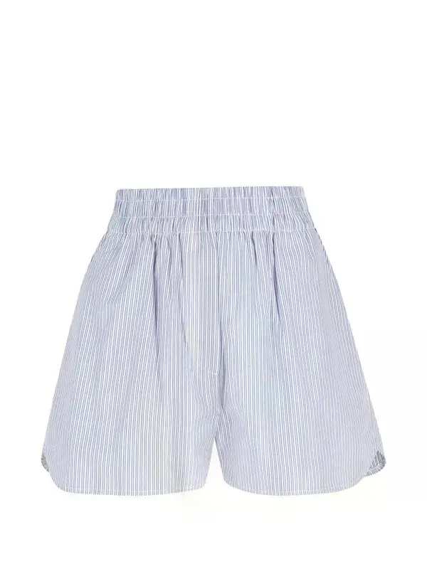 LA PISCINE Striped Mini Shorts