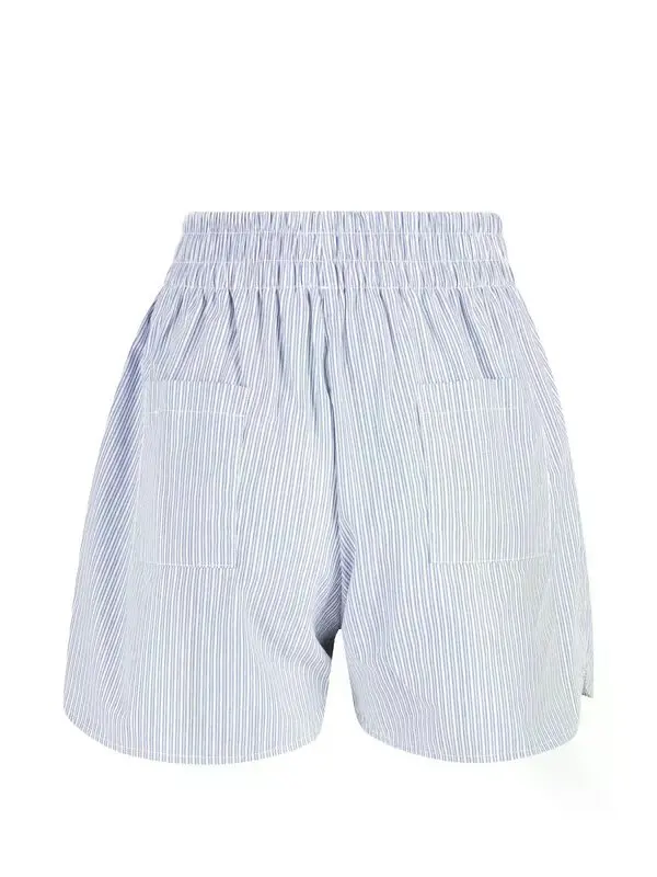 LA PISCINE Striped Mini Shorts