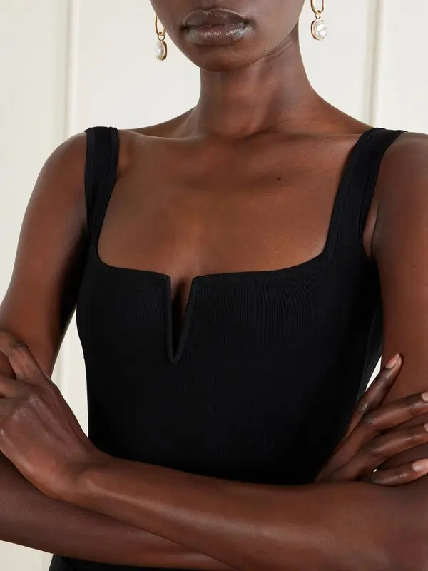 Galvan Freya Stretch-knit Bodysuit