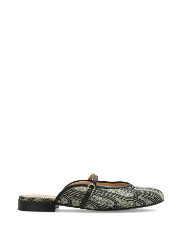 Furla Patterned Strap Mules - Neutrals