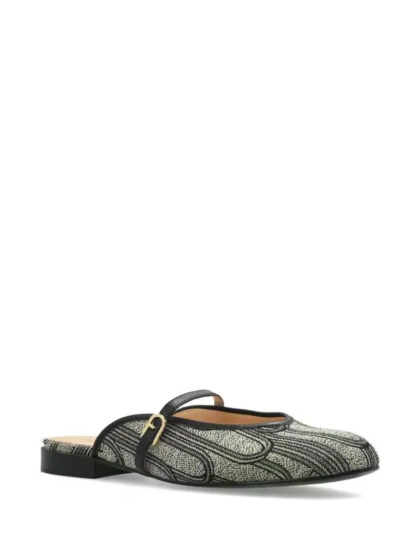 Furla Patterned Strap Mules - Neutrals