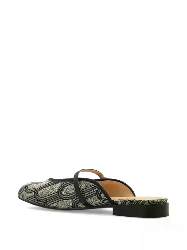 Furla Patterned Strap Mules - Neutrals