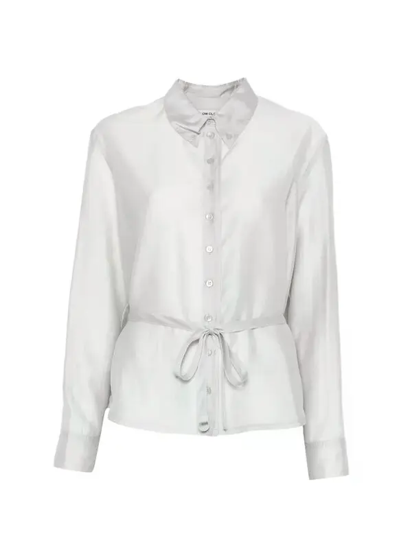 LOW CLASSIC Tie-waist Shirt - Grey