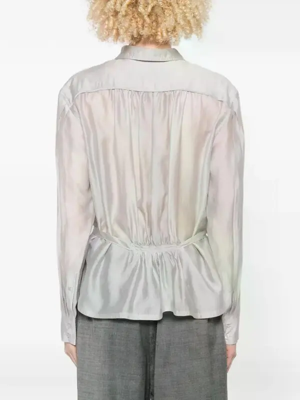 LOW CLASSIC Tie-waist Shirt - Grey