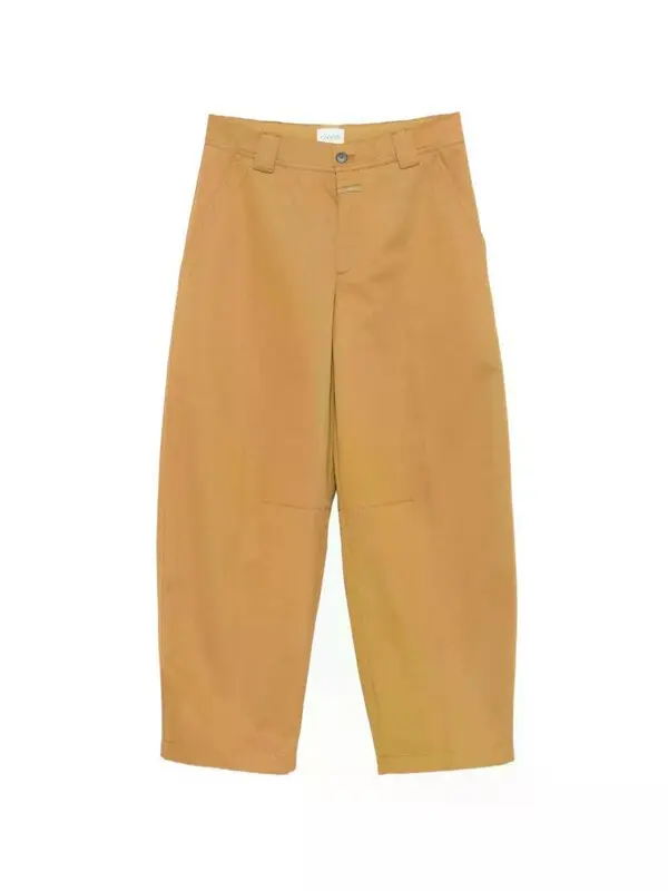 Closed Diagonal-pockets Trousers - Neutrals