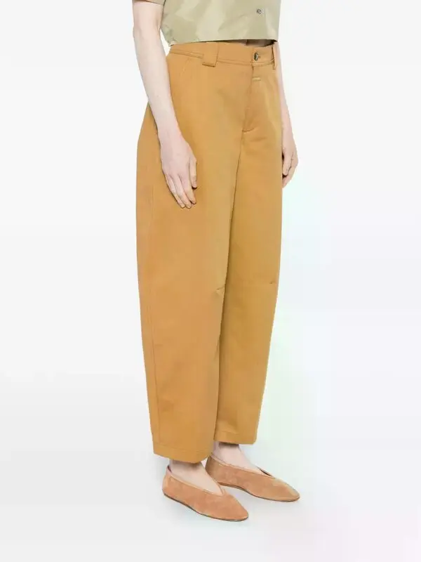 Closed Diagonal-pockets Trousers - Neutrals