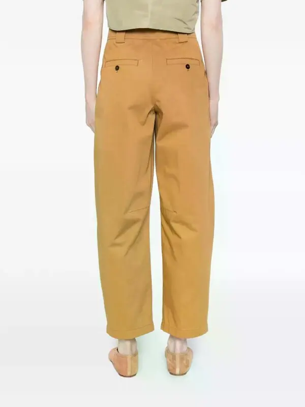 Closed Diagonal-pockets Trousers - Neutrals