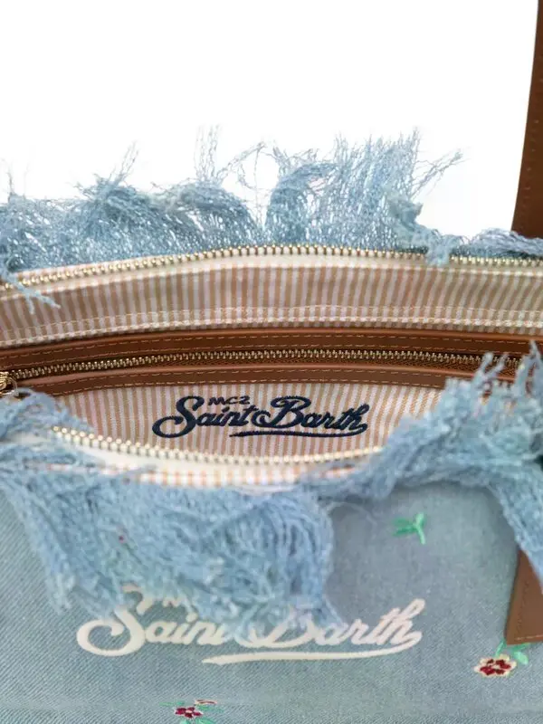 MC2 SAINT BARTH Medium Embroidered Tote - Blue