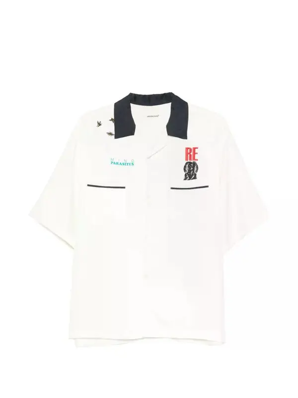 Undercover Contrast-collar Shirt - Neutrals