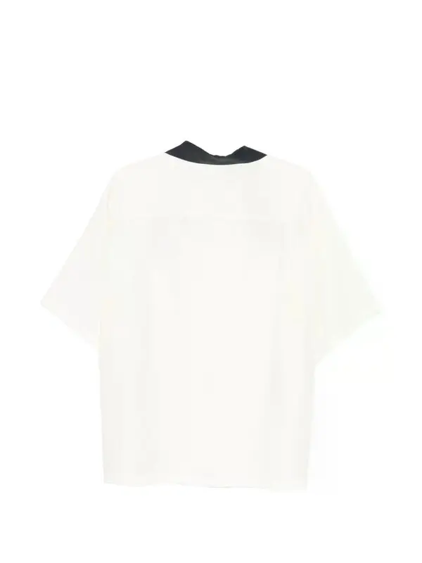 Undercover Contrast-collar Shirt - Neutrals