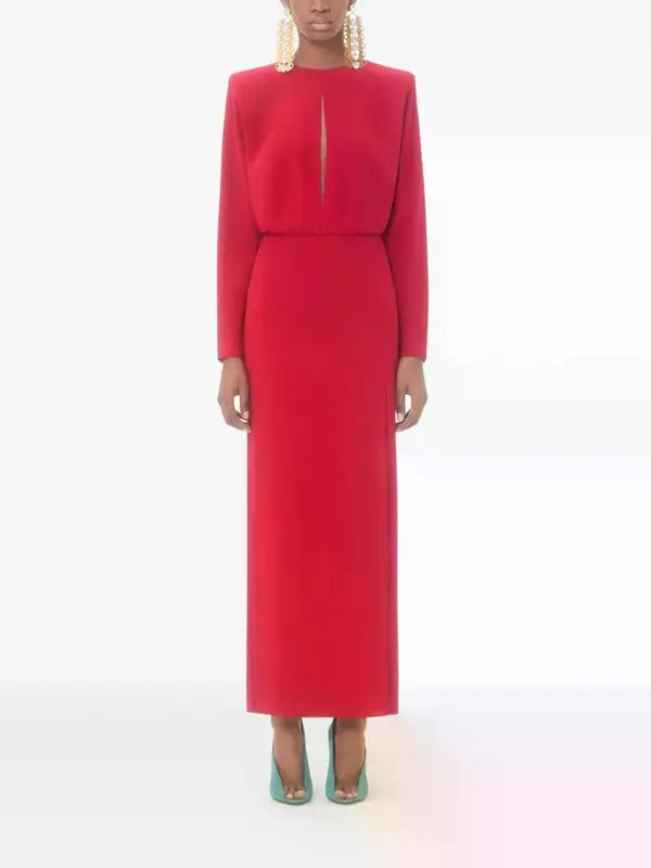 Valentino Garavani Cady Couture Maxi Dress With Cut-out Detail
