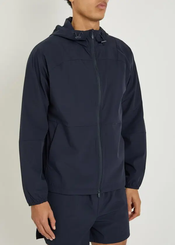 NOW YOU LIVE Overton Hooded Stretch-nylon Jacket