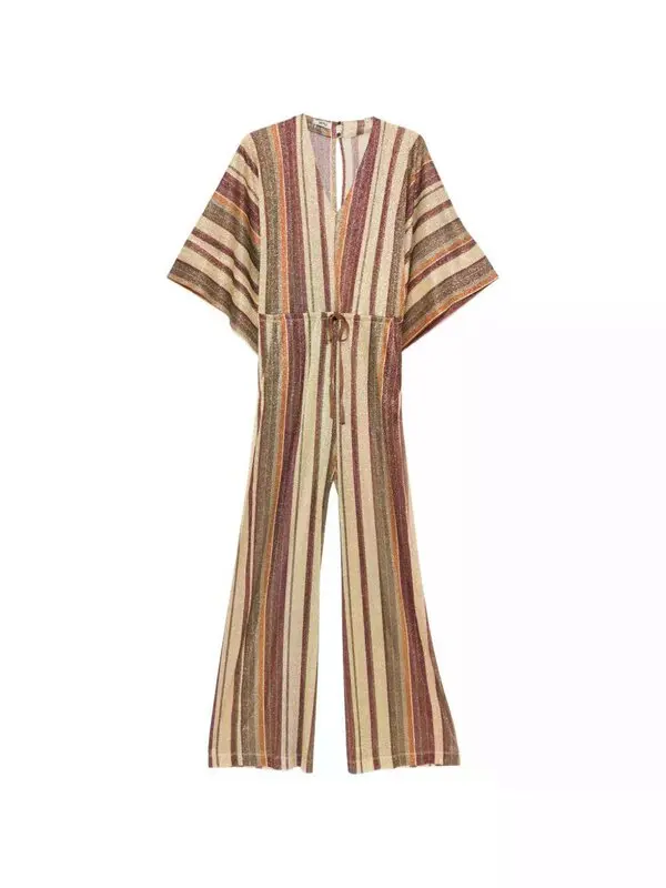 SIYU Striped Jumpsuit - Gold
