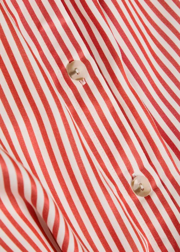 AKYN Kaia Striped Lyocell Shirt