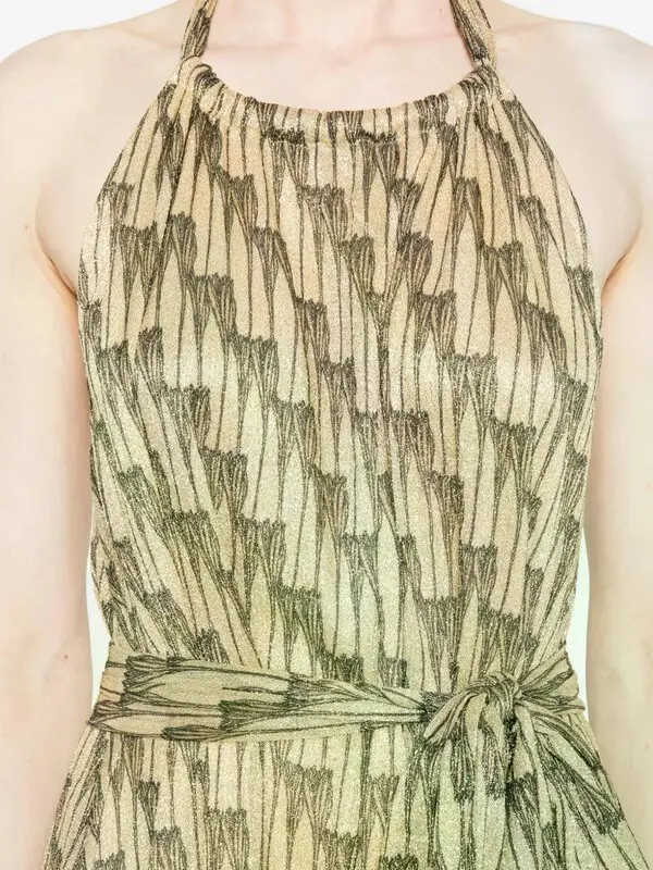 SIYU Tie-belt Maxi Dress - Gold
