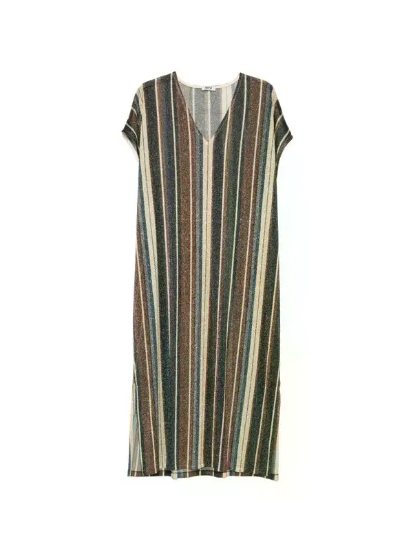 SIYU Zoe Striped Maxi Dress - Green