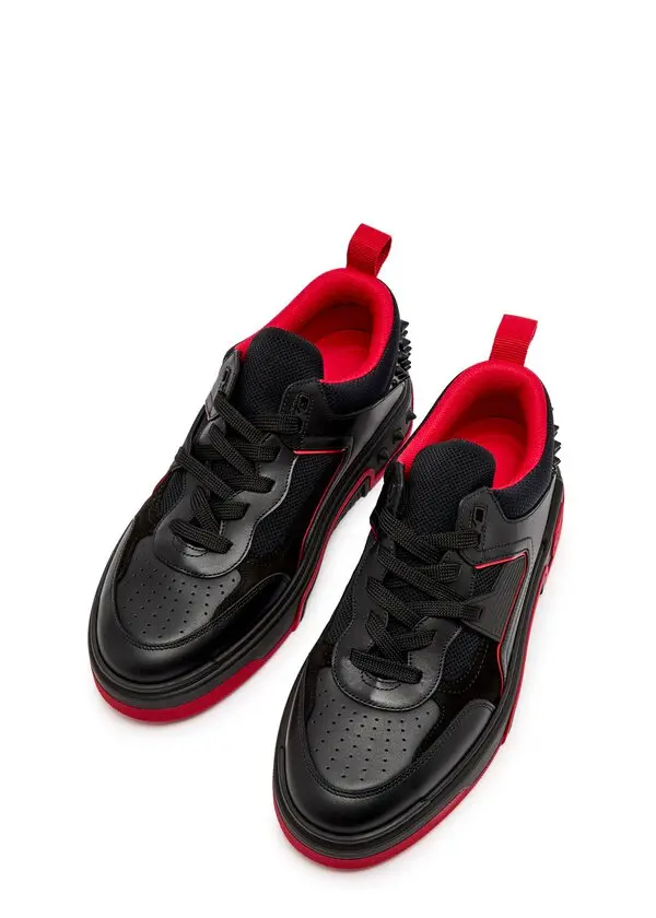 CHRISTIAN LOUBOUTIN Astroloubi Panelled Mesh Sneakers - Black
