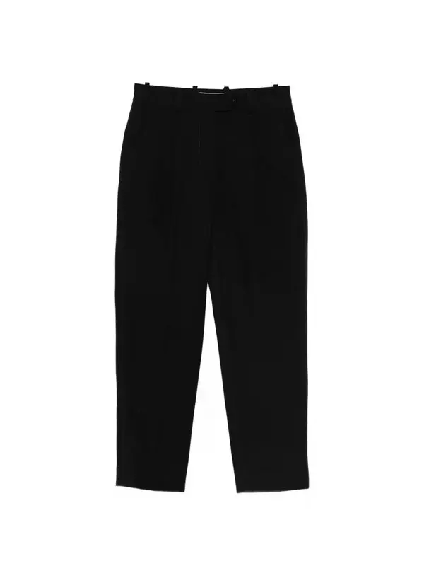 CIRCOLO 1901 Pleated Cropped Trousers - Black