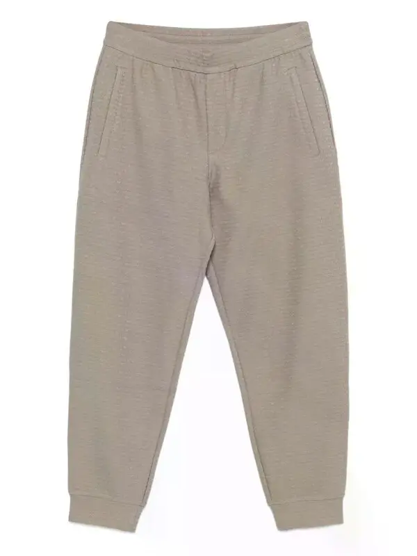Emporio Armani Logo-pattern Track Pants - Grey