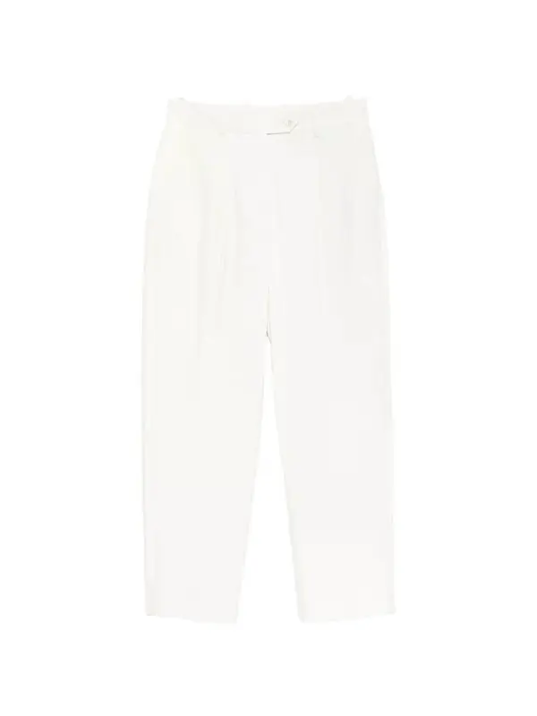 CIRCOLO 1901 Pleated Cropped Trousers - Neutrals