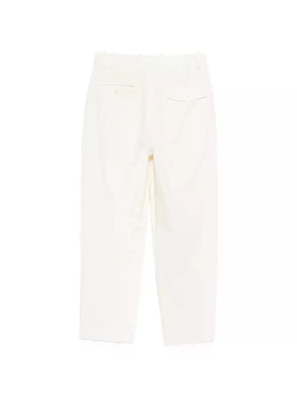 CIRCOLO 1901 Pleated Cropped Trousers - Neutrals