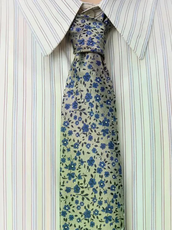 MFPEN Floral Pointed Tip Tie