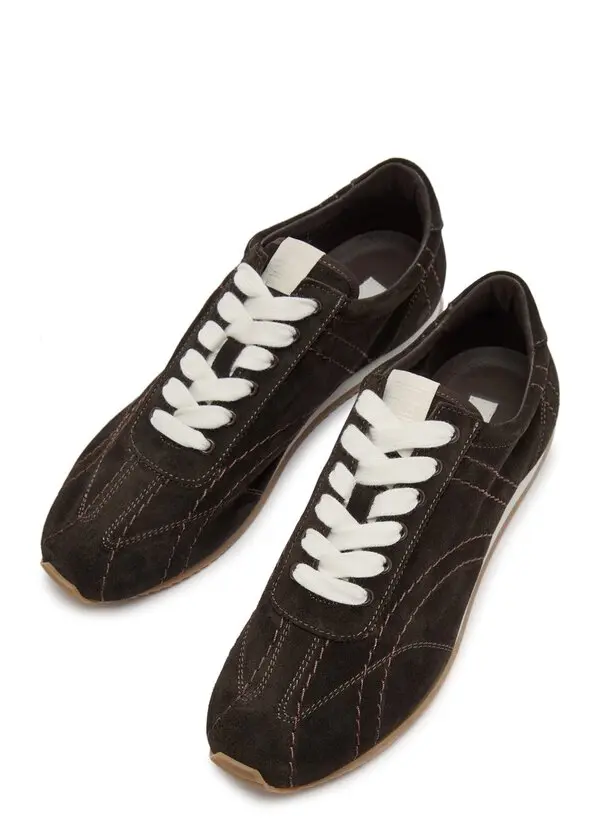 TOTEME Flex Suede Sneakers - Black