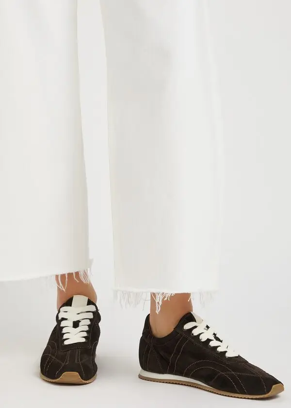 TOTEME Flex Suede Sneakers - Black