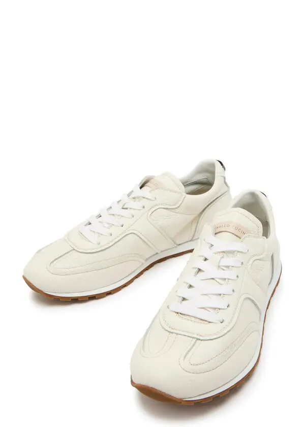 Brunello Cucinelli Panelled Leather Sneakers