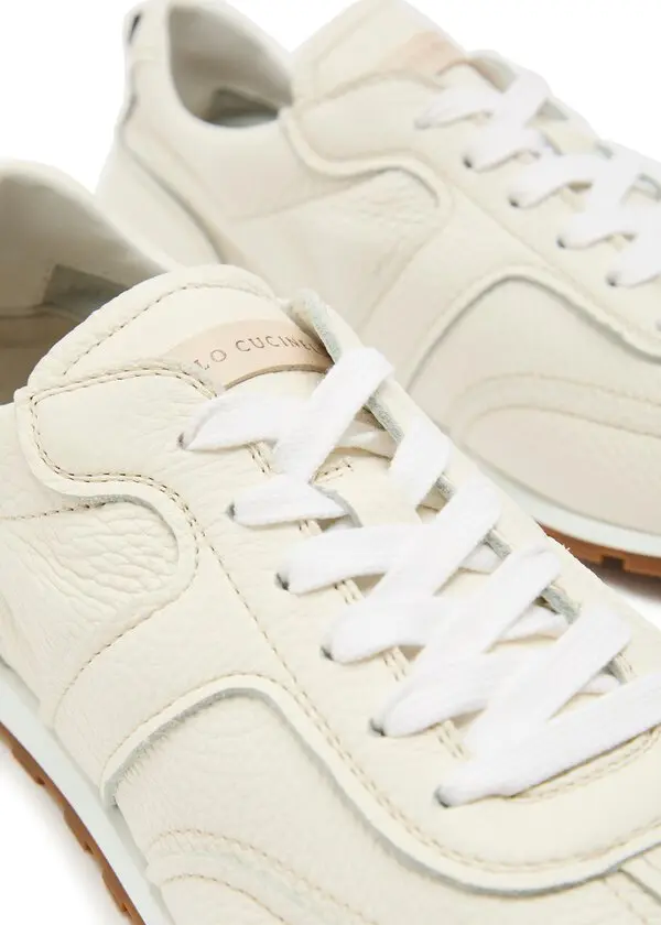 Brunello Cucinelli Panelled Leather Sneakers