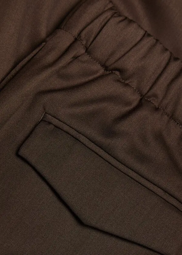 LARDINI Tapered-leg Cotton Trousers