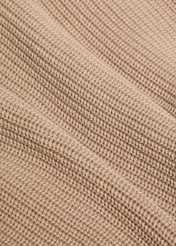 NOW YOU LIVE Welland Half-zip Cotton Jumper