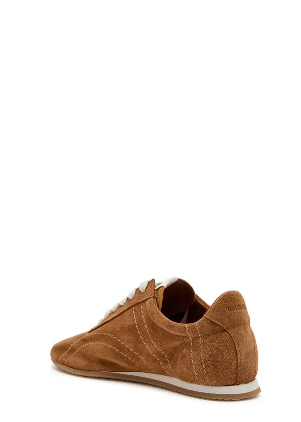 TOTEME Flex Suede Sneakers - Brown