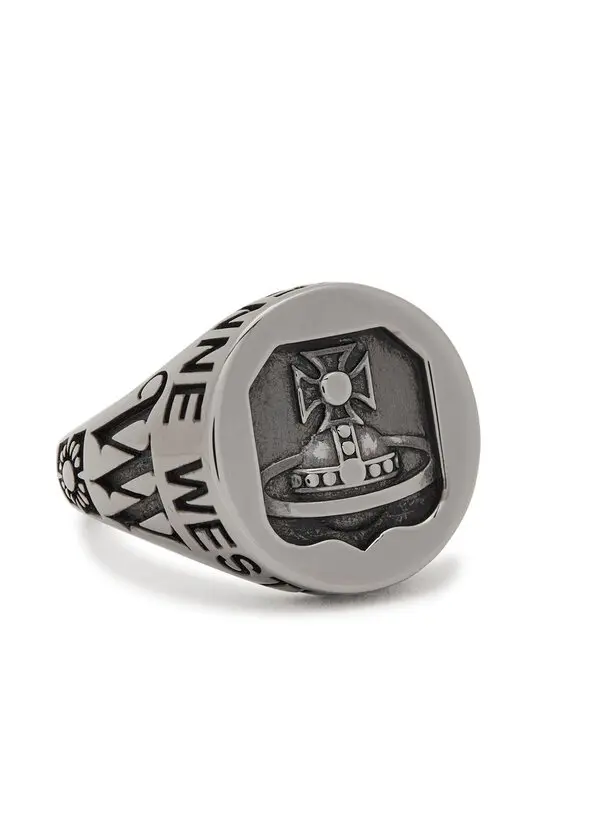 VIVIENNE WESTWOOD Lancelot Chevalier Platinum Ring