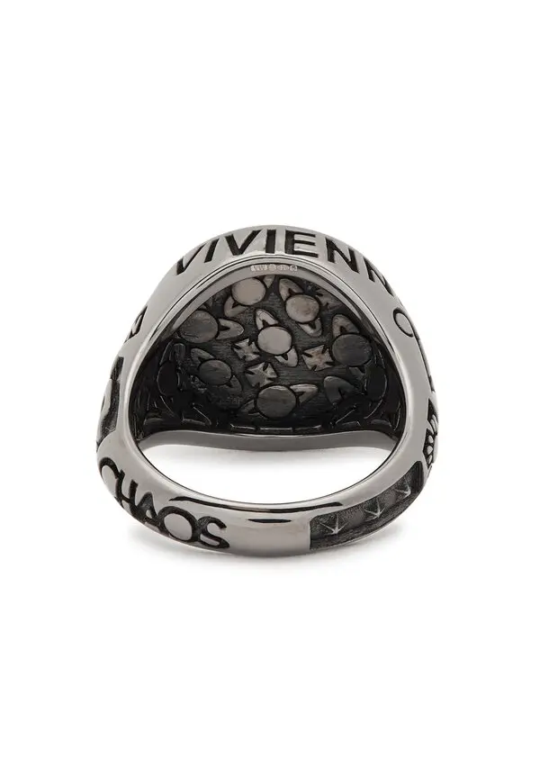 VIVIENNE WESTWOOD Lancelot Chevalier Platinum Ring