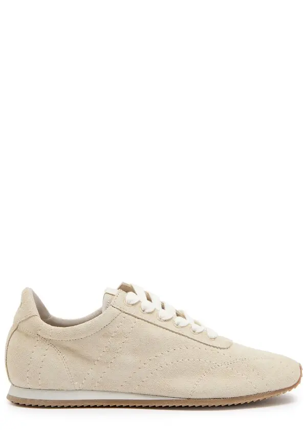 TOTEME Flex Suede Sneakers - Cream