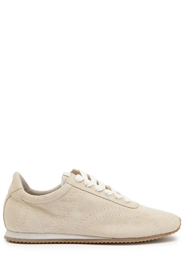 TOTEME Flex Suede Sneakers - Cream