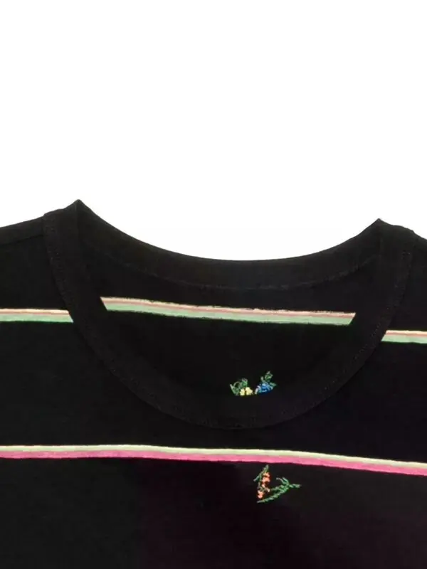 JNBY Embroidered Striped T-shirt