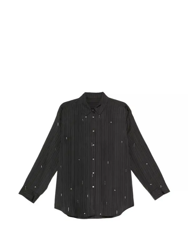 JNBY Embellished Striped Shirt - Black