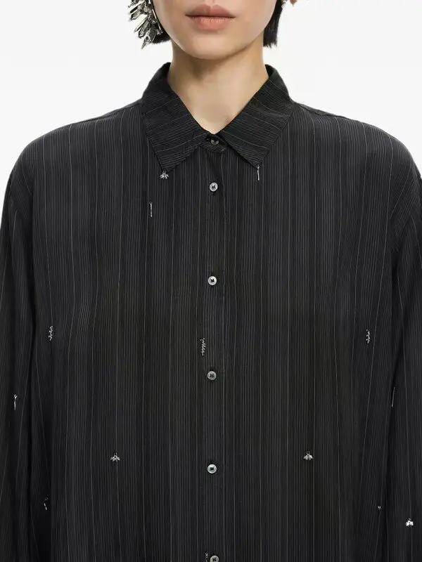 JNBY Embellished Striped Shirt