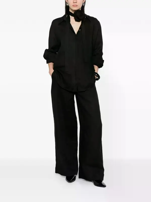 Marella Uomo Drawstring Pants - Black