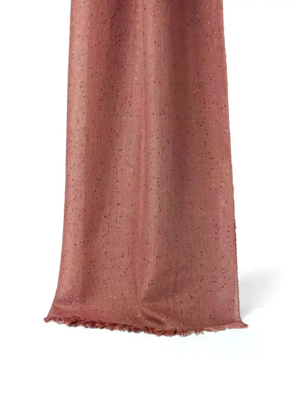 Brunello Cucinelli Fringed Scarf - Orange