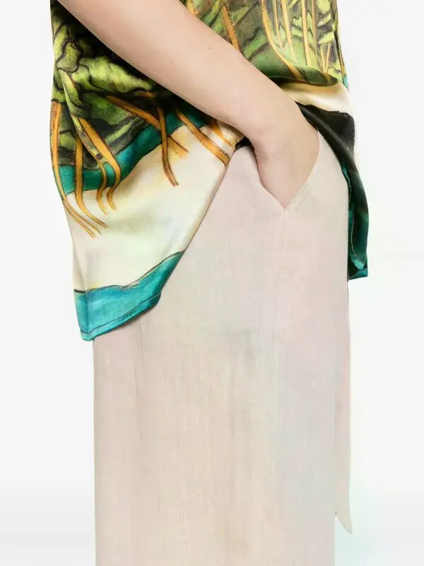 Marella Drawstring-fastening Palazzo Pants - Pink