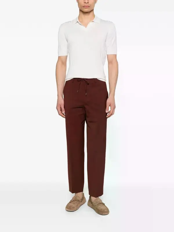 BRIGLIA 1949 Covents Drawstring Trousers - Brown