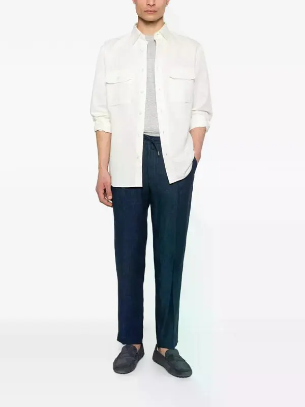 BRIGLIA 1949 Drawstring Trousers - Blue