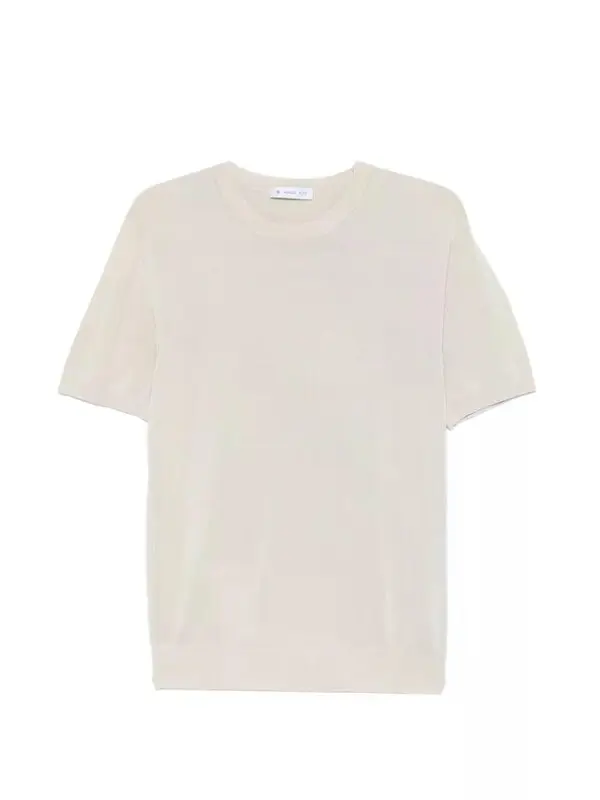 MANUEL RITZ Round-neck T-shirt - Neutrals