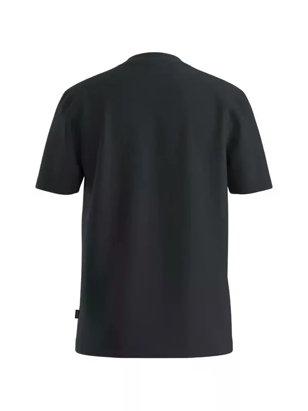 BOSS Stripe-artwork T-shirt In Cotton Jersey - Black