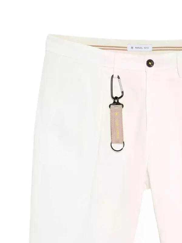 MANUEL RITZ Zip-fly Trousers - White