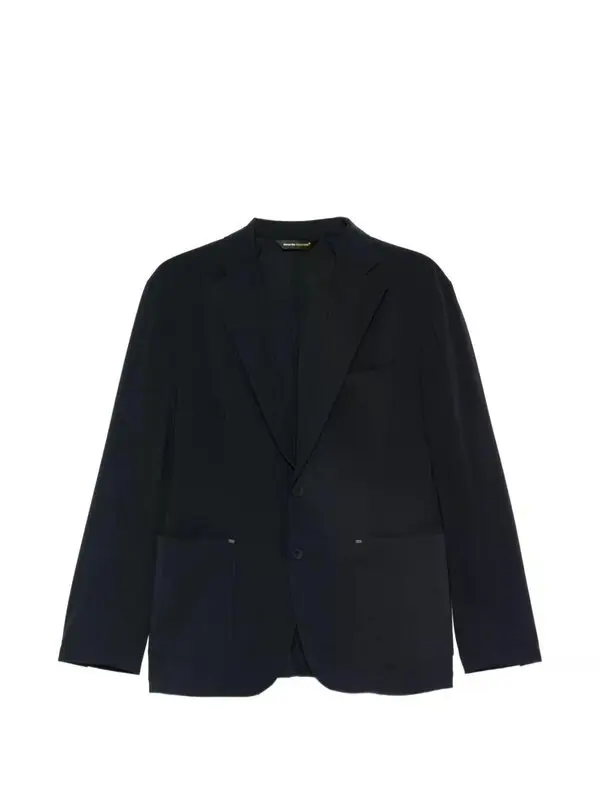 MANUEL RITZ Pocket Long-sleeve Blazer - Blue