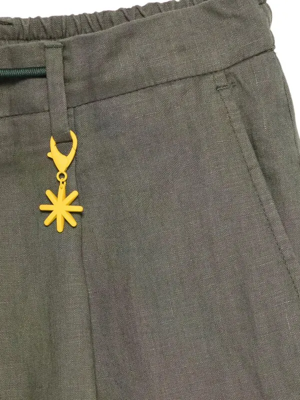 MANUEL RITZ Drawstring Trousers - Green